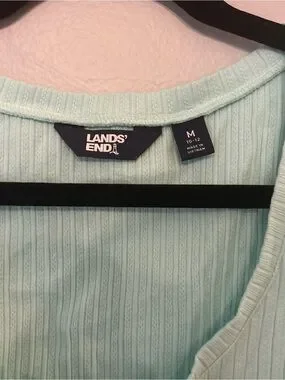 Lands' End | Tops | Lands End Womens Light Mint Ribbed Tank | Poshmark